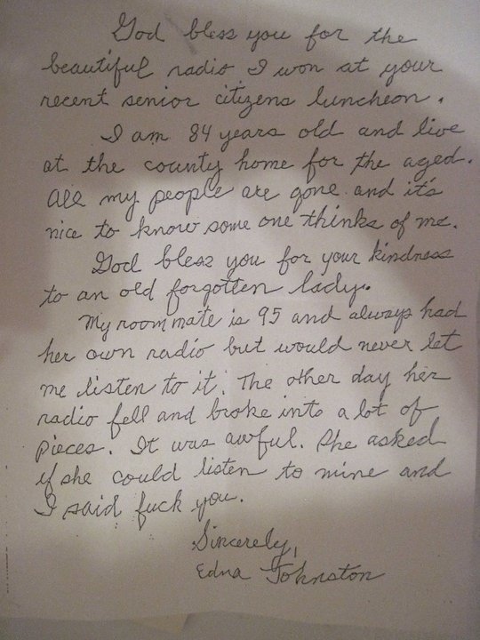 A Letter of Thanks from Grandma - Antranik.org