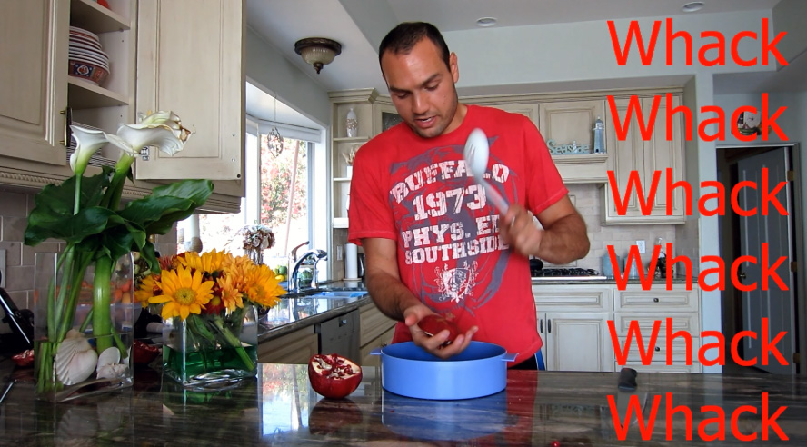 Whack the seeds out of a pomegranate! [Video] - Antranik.org